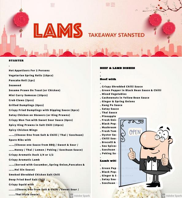 Lams Chinese Takeaway, Stansted Mountfitchet - Restaurant menu, prices ...
