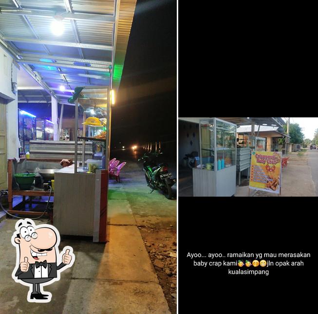 Baby crap crispy, pak salam restaurant, Karang Baru