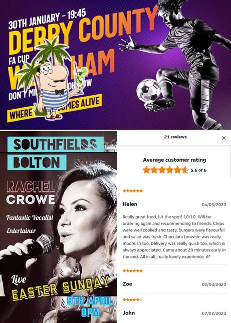 The Southfields in Bolton - Restaurant menu and reviews