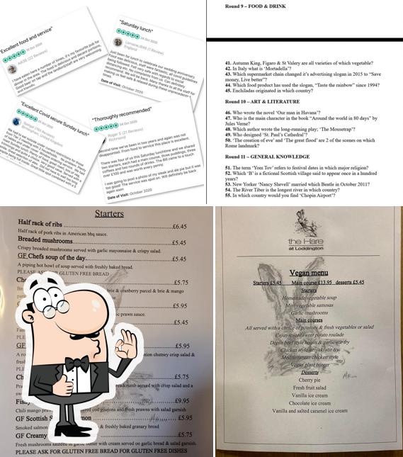 The Hare At Loddington, Loddington - Restaurant menu, prices and reviews