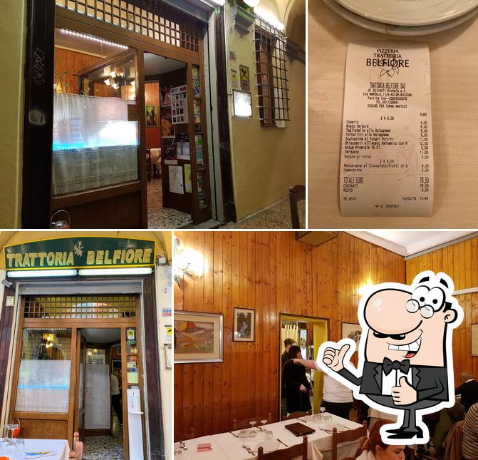 Trattoria Belfiore restaurant, Bologna, Via Marsala - Restaurant menu ...