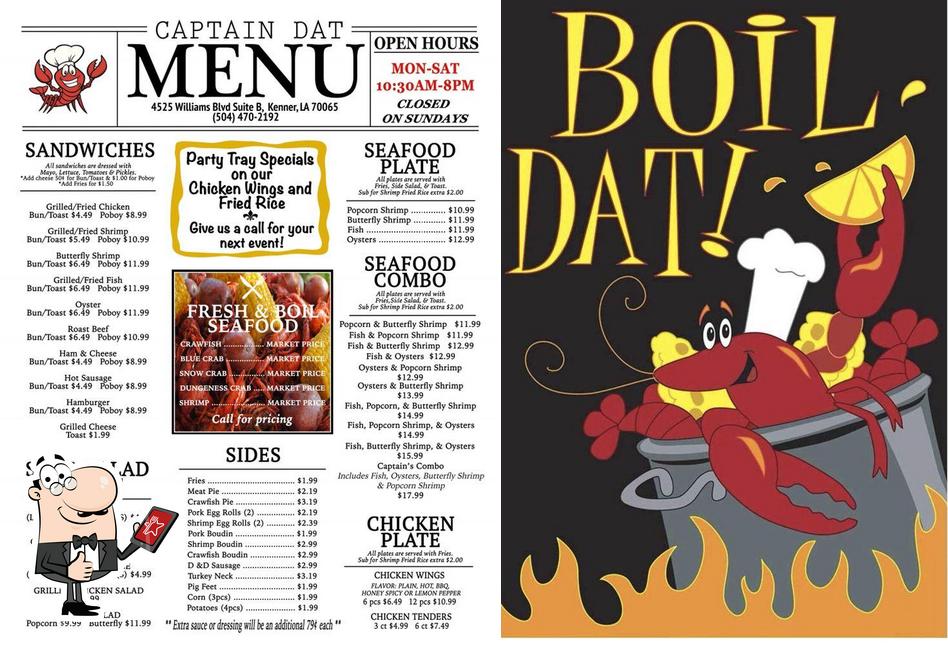 Captain Dat, Kenner - Restaurant menu, prices and reviews