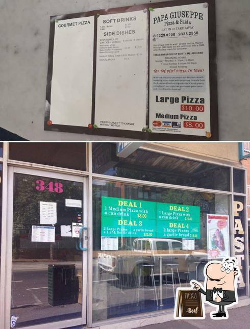 Papa Giuseppe Pizza, North Melbourne - Restaurant menu, prices and reviews