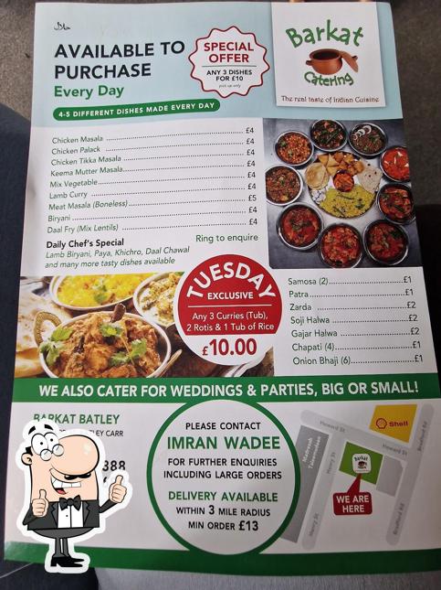 Barkat Catering, Batley - Restaurant menu, prices and reviews