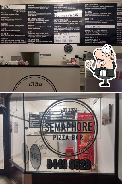 Semaphore Pizza Bar, Semaphore - Restaurant menu, prices and reviews