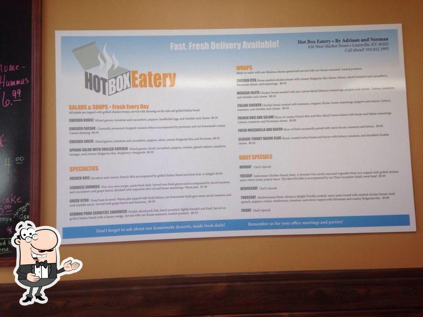 Hot Box Eatery in Louisville - Restaurant menu and reviews