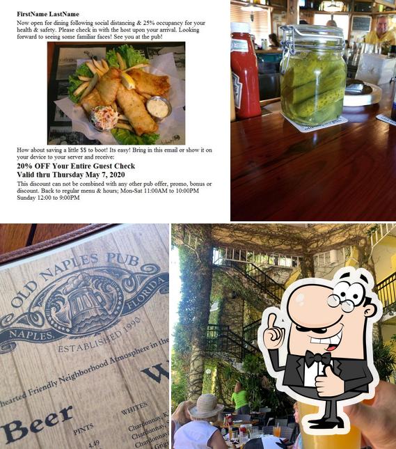 Old Naples Pub, 255 13th Ave S in Naples - Restaurant menu and reviews