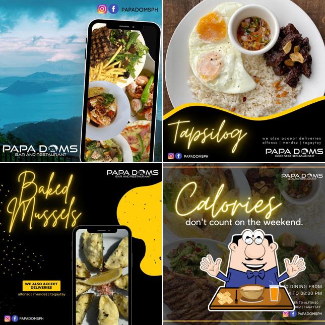 Papa Doms Bar and Restaurant - Tagaytay, Tagaytay - Restaurant menu and ...