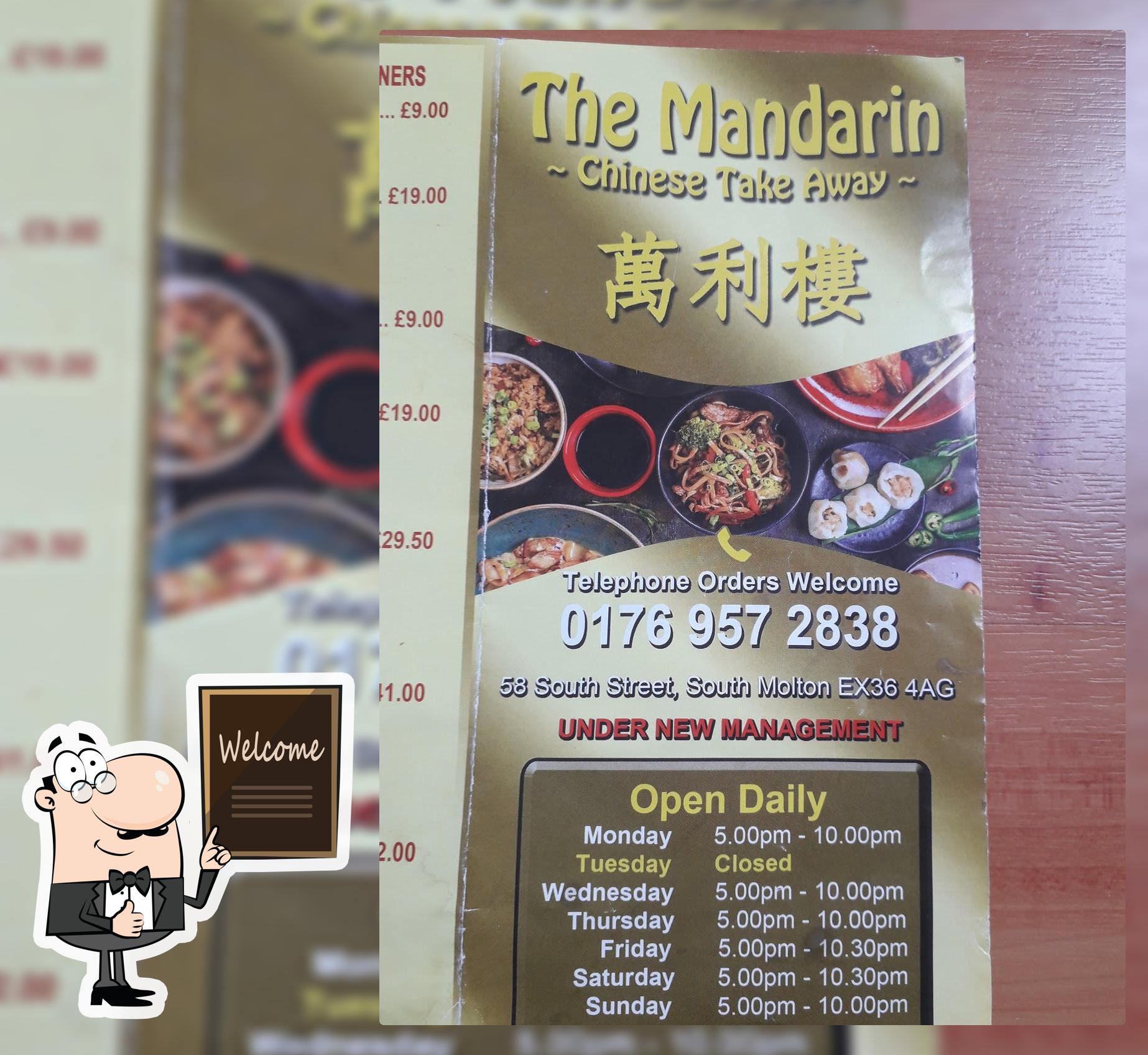 Mandarin & Chinese, South Molton - Restaurant menu, prices and reviews