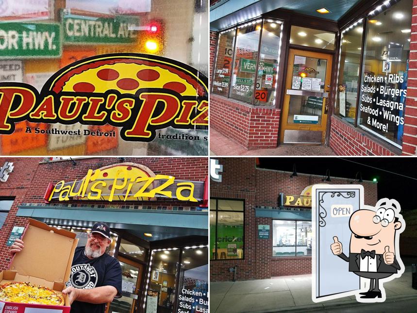 Menu of Paul's Pizza pizzeria, Detroit - reviews and ratings