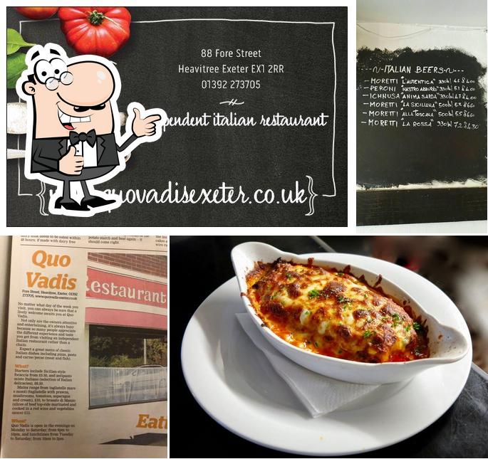 Quo Vadis, Exeter - Restaurant menu, prices and reviews