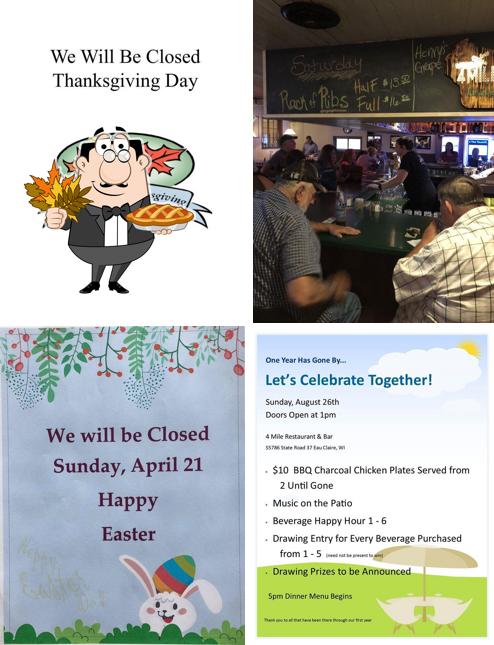 4 Mile Restaurant & Bar, Eau Claire - Restaurant menu, prices and reviews