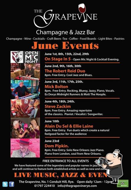 The Grapevine Champagne & Jazz Bar, 1 Conduit Hill in Rye - Restaurant ...