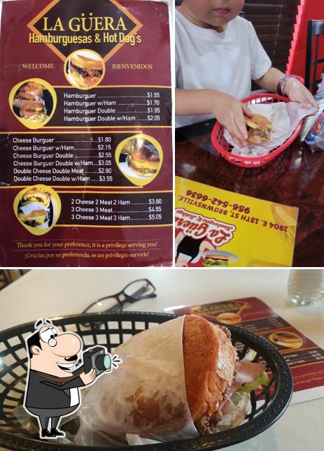 La Güera Hamburgers, 1904 E 13th St in Brownsville - Restaurant menu ...