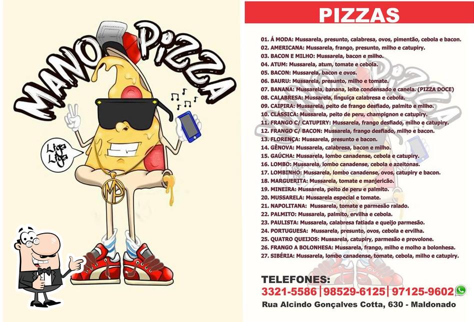 MANO PIZZA, Belo Horizonte - Menu do restaurante, preços e opiniões