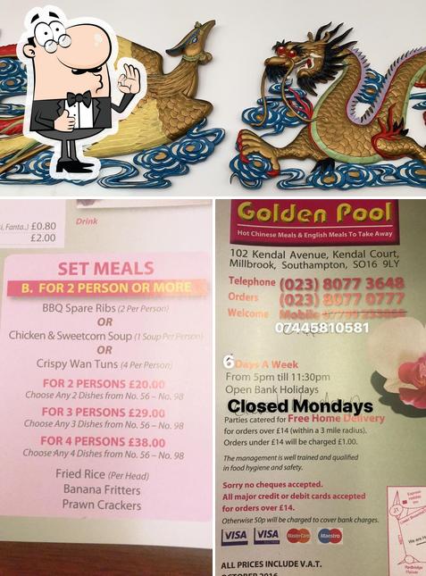 Golden pool, Southampton - Restaurant menu, prices and reviews
