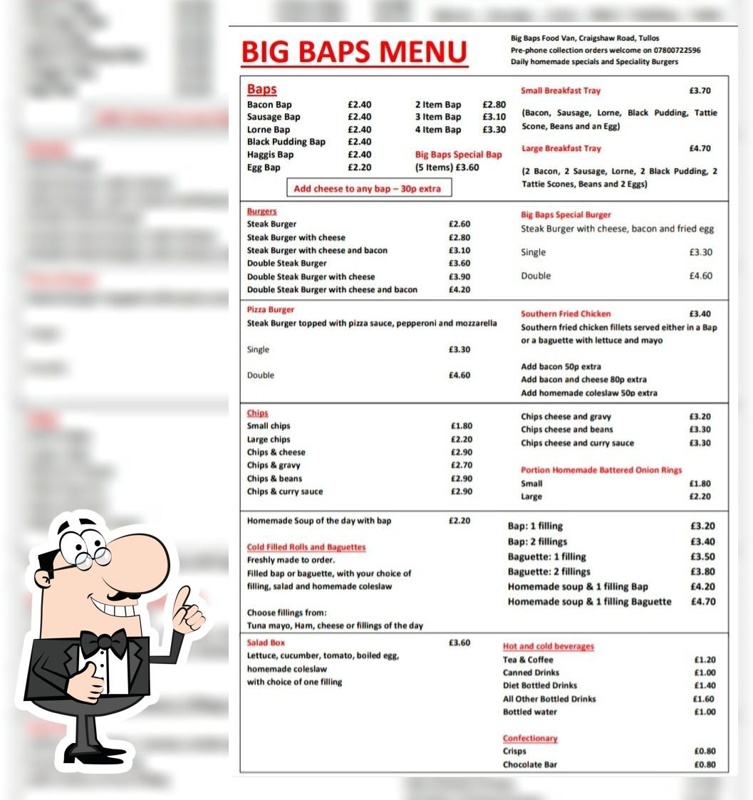 Big Baps Burger Van, Aberdeen - Restaurant menu, prices and reviews