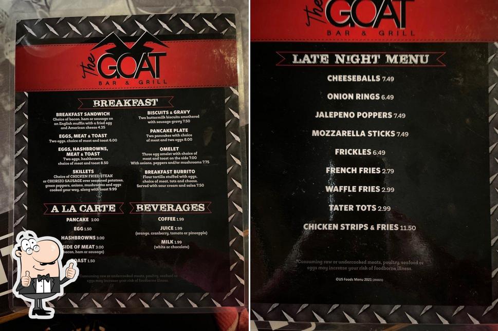 The Goat Bar and Grill, Hartford - Restaurant menu, prices and reviews