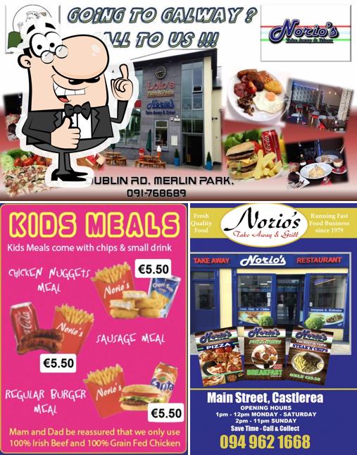 Norio's Take Away And Diner Castlerea, Castlerea - Restaurant menu ...