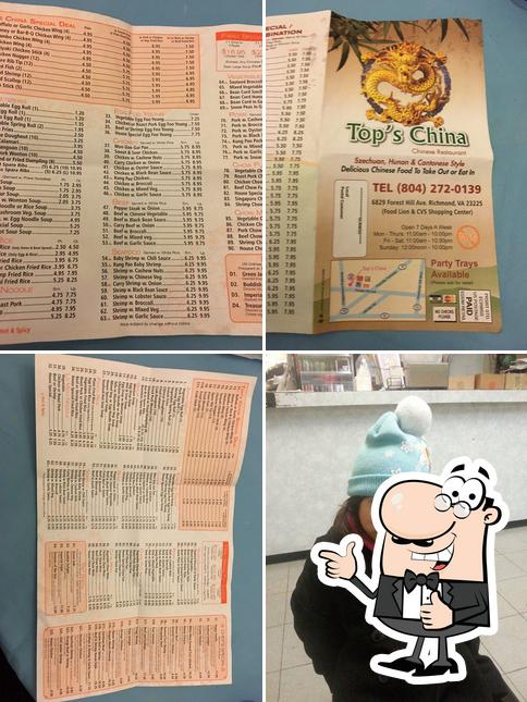 Tops China Restaurant, Richmond - Restaurant menu, prices and reviews