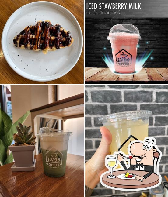 LV99 Coffee กาแฟสด โกโก้ ชาเย็น Thaitea Croffle, Bangkok - Opiniones del restaurante