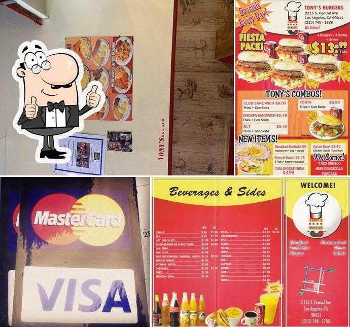 Tony's Burger in Los Angeles - Restaurant menu and reviews
