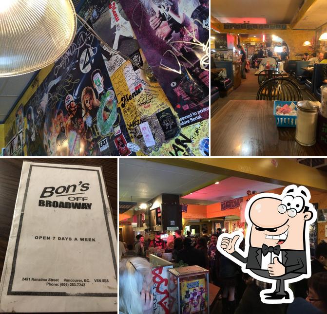 Bon's Off Broadway, Vancouver, Commercial–Broadway - Restaurant menu ...