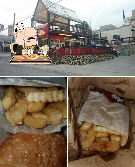 Burger Army restaurant, Monterrey, Blvd. Puerta del Sol 265 ...