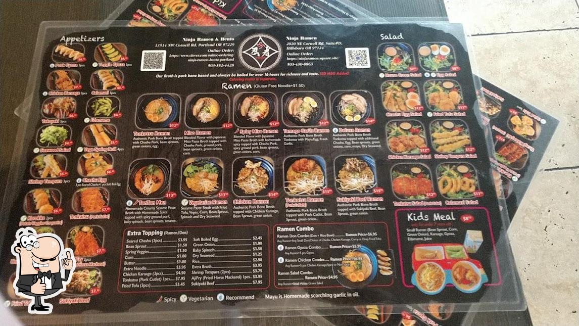 Ninja Ramen & Bento(Cedar Mill) in Portland - Restaurant menu and reviews