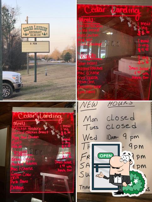 Cedar Landing, Winfield - Restaurant menu, prices and reviews
