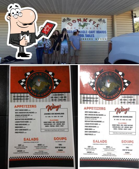Donkeys Bar & Grill in Crawfordville - Restaurant menu and reviews