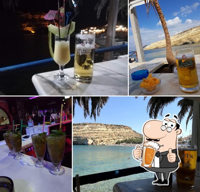 Marinero Bar to friend restaurant wine bar, Matala, Red Beach Trail ...
