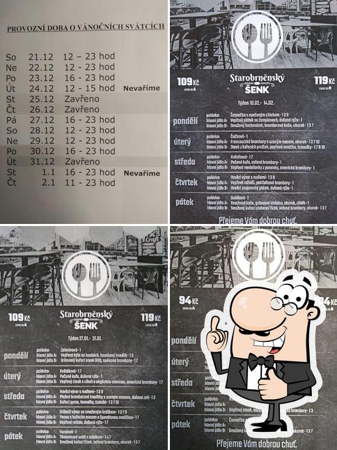 Starobrněnský šenk restaurant, Brno, Plachty 512 - Restaurant menu and ...