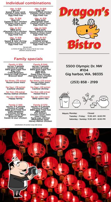 Dragon's Bistro, Gig Harbor - Restaurant menu, prices and reviews