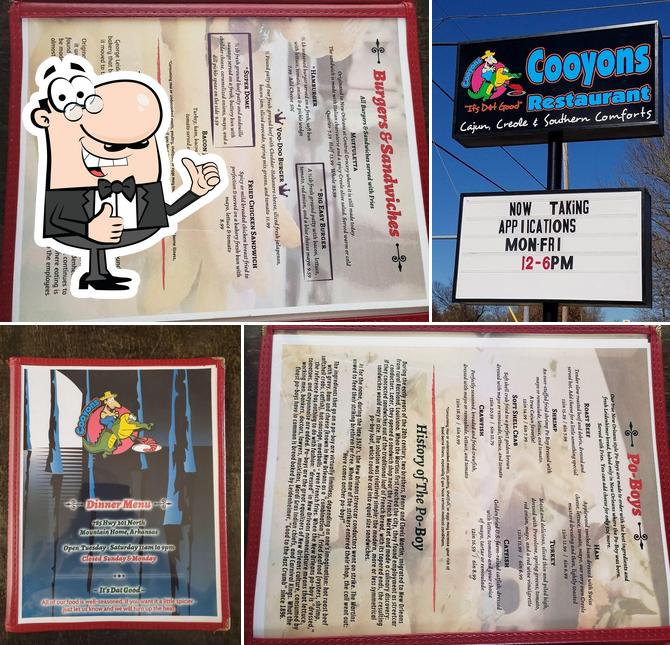 Cooyons in Mountain Home - Seafood restaurant menu and reviews