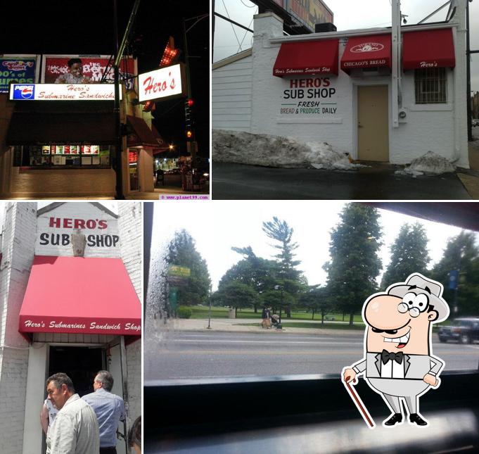 Hero's Submarine Sandwich Shop, Chicago - Restaurant menu, prices and ...