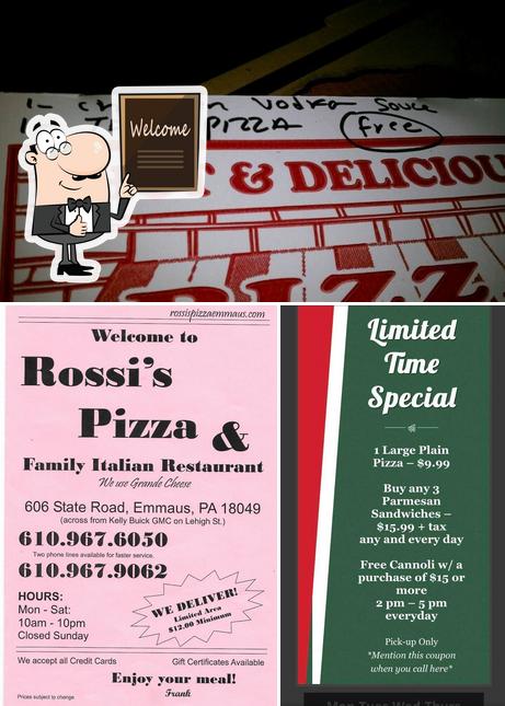 Rossi's Pizza & Italian in Emmaus - Restaurant reviews