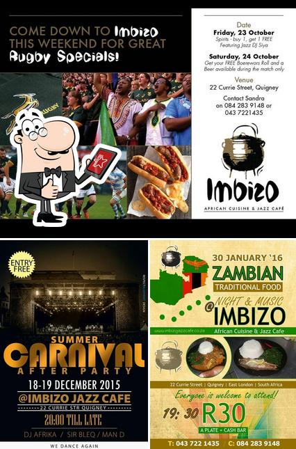 Imbizo African Cuisine And Jazz Cafe, East London - Restaurant menu ...