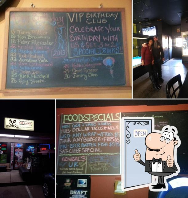 Bambooz Bar & Grill in Wilder - Restaurant menu and reviews
