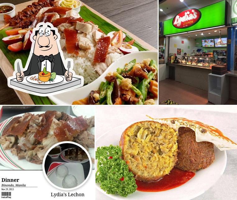 Lydia's Lechon restaurant, Manila, Food Court - Restaurant menu
