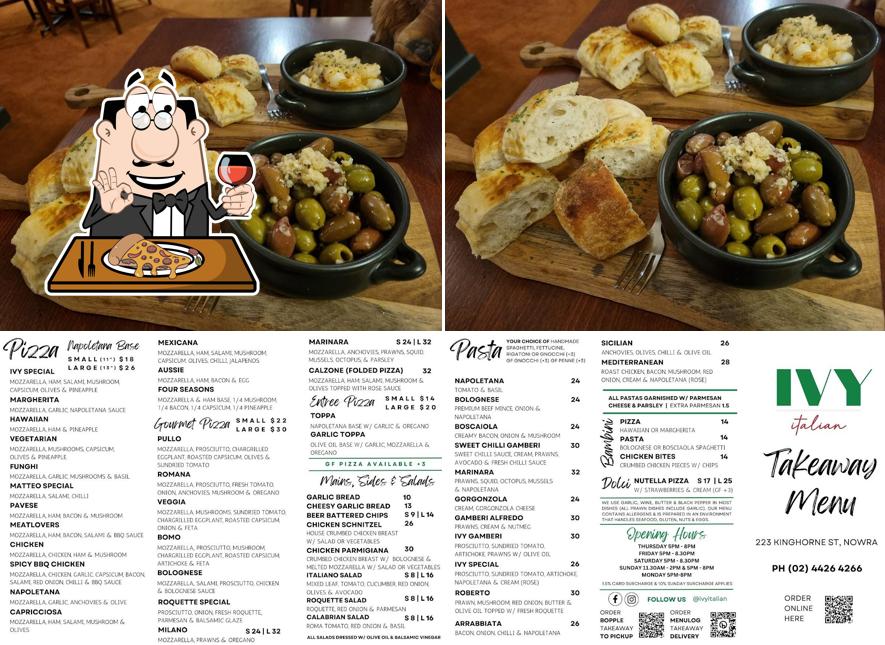 Ivy Italian, Nowra - Restaurant menu, prices and reviews