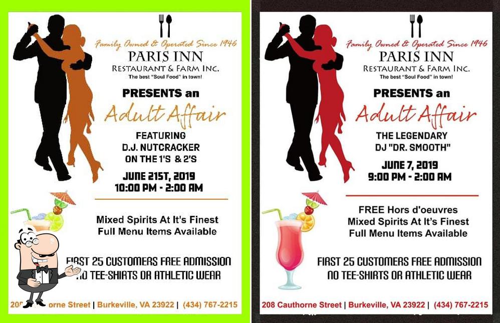 Paris Inn Restaurant, Burkeville - Restaurant menu, prices and reviews