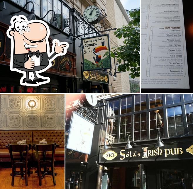Solas Irish Pub in Boston - Restaurant menu and reviews