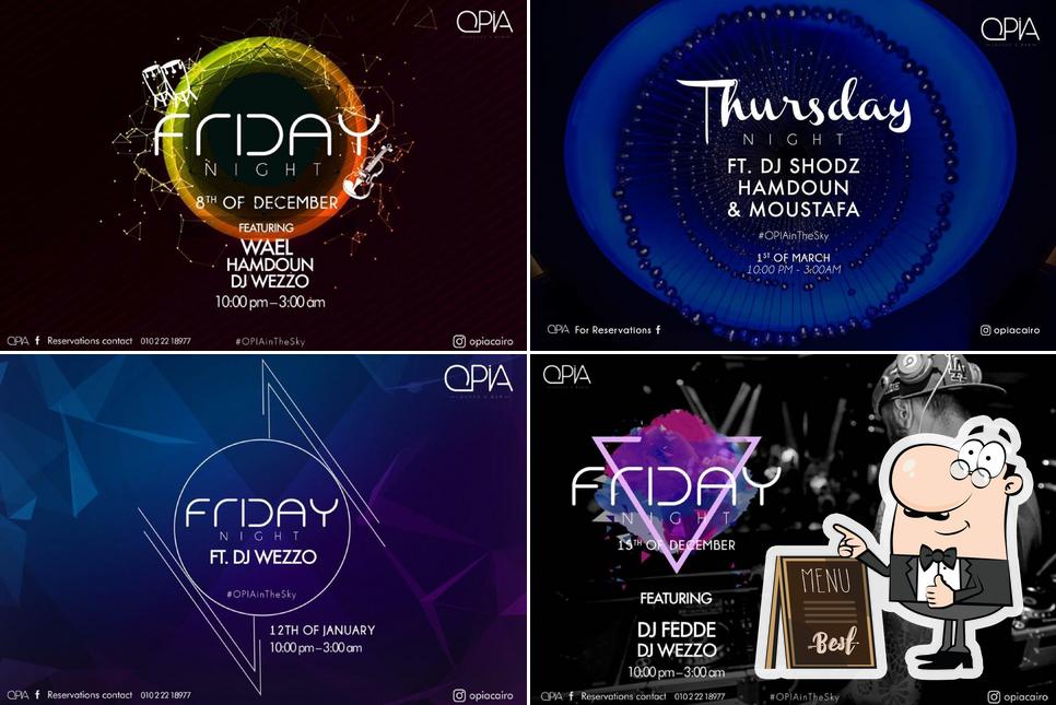 OPIA Lounge & Bar, Cairo - Restaurant menu and reviews