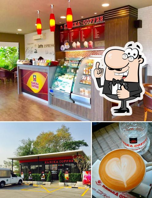 ร้านกาแฟ Rabika Coffee สาขาปั๊ม Esso บ้านกลาง, Bang Khu Wat ...