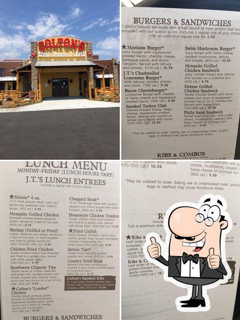 Colton's Steak House & Grill, White Hall - Restaurant menu, prices and ...