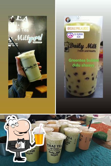 Daily milk Susu murni,Thai tea,Yakult series. cafe, Bandung ...