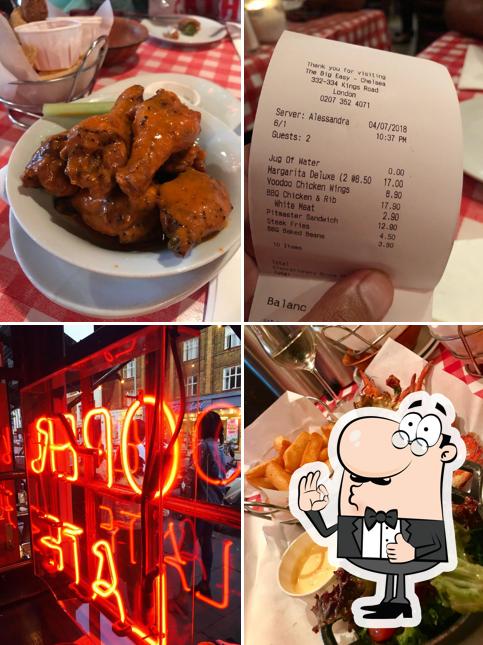Menu of Big Easy Restaurant - Kings Road, Chelsea, London, 332-334 King ...