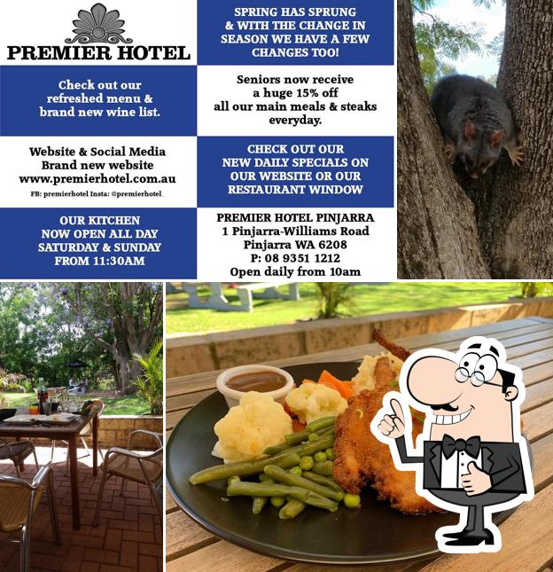 Premier Hotel Pinjarra in Pinjarra - Restaurant menu and reviews