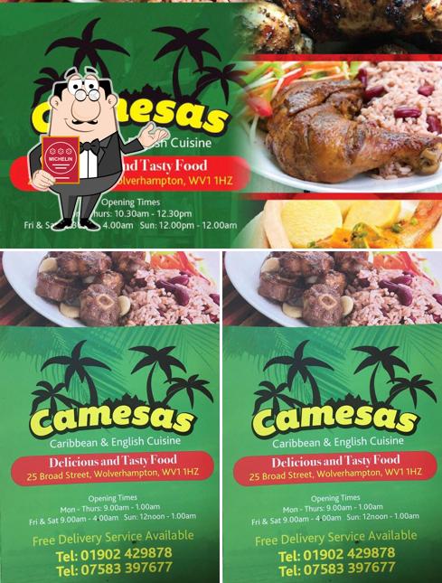 Camesas Caribbean & English Cuisine, Wolverhampton - Restaurant menu ...